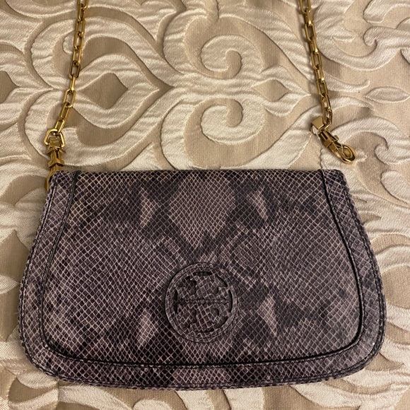 Tory Burch | Bags | Tory Burch Python Amanda Crossbody Clutch | Poshmark